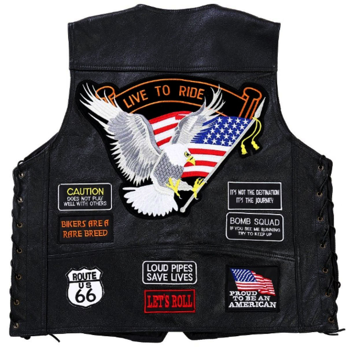 High Quality Leather Biker Vest | American Legend Rider
